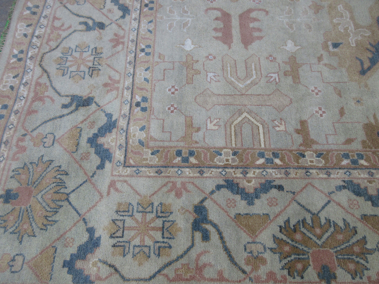 Hand-Knotted Indian Ushak Rug - Ref: 2329 - 417 x 310cm – Little-Persia