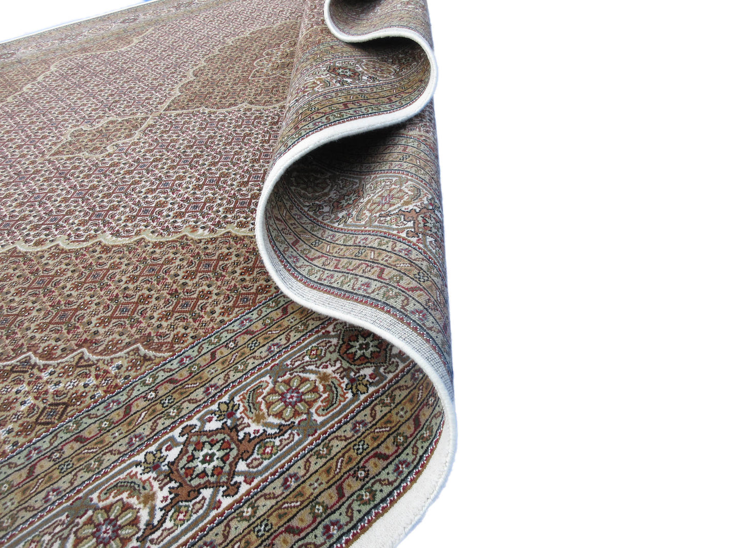 Indian Mahi Tabriz Rug - 371 x 275cm - Ref: 3438 – Little-Persia