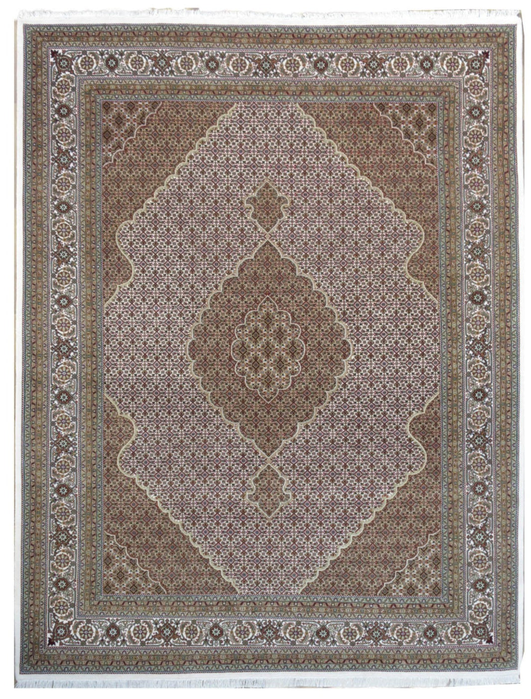 Hand-Knotted Chinese Mahi Tabriz Round Rug - Ref: 3375 - 240 x 240cm ...