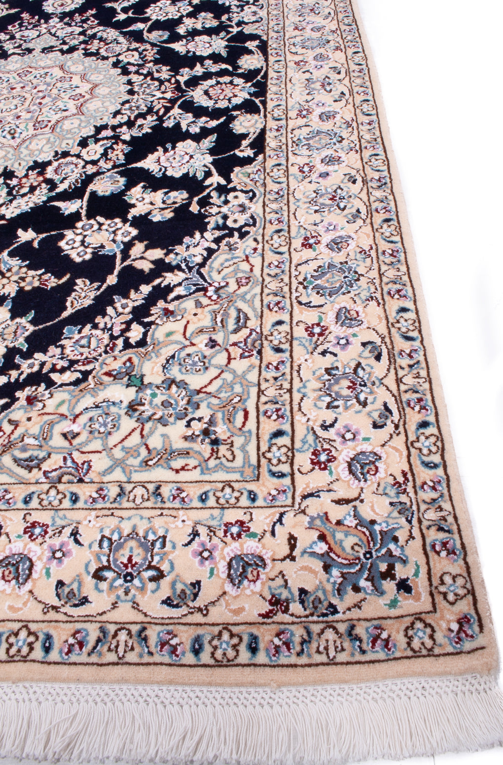 Hand-Knotted Persian Nain Rug - Ref: 3386 - 190 x 127cm – Little-Persia