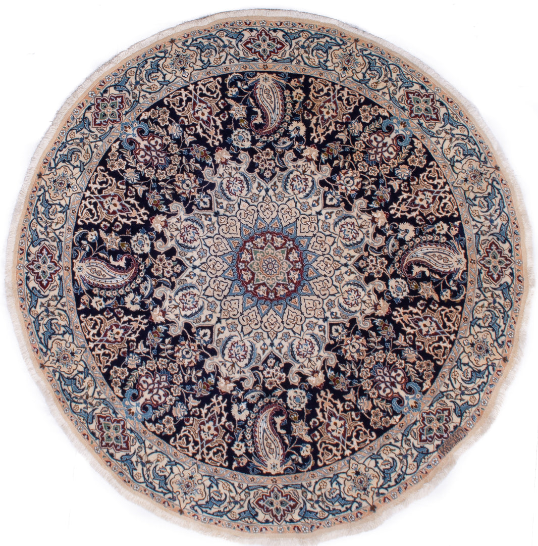 Hand-Knotted Persian Nain Rug - Ref: 3227 - 540 x 348cm – Little-Persia