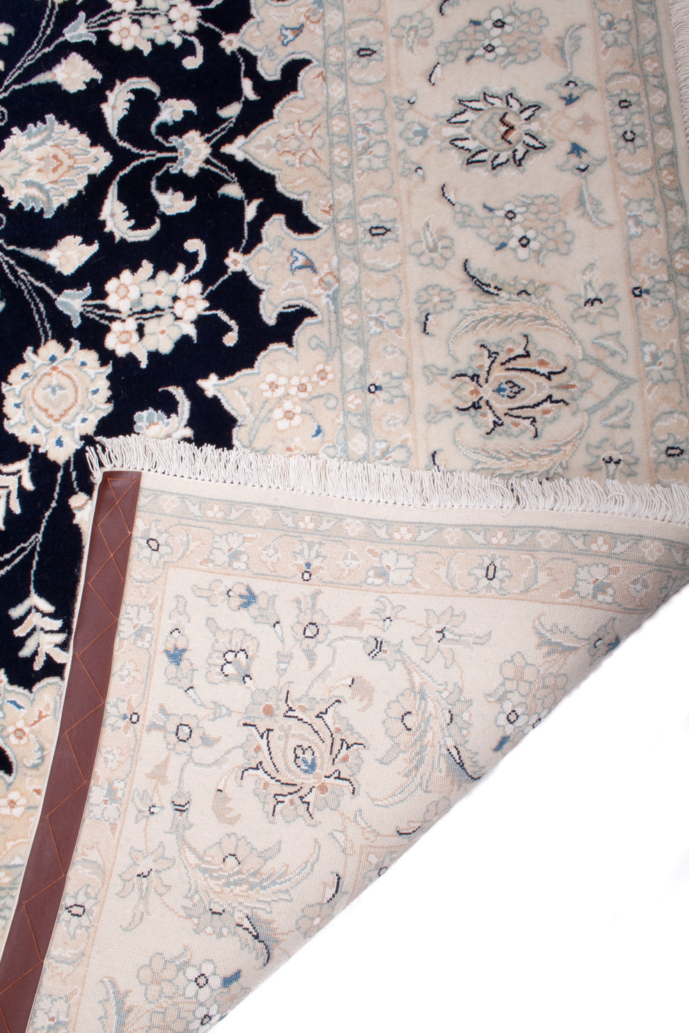 Hand-Knotted Persian Nain Rug - Ref: 3401 - 250 x 198cm – Little-Persia