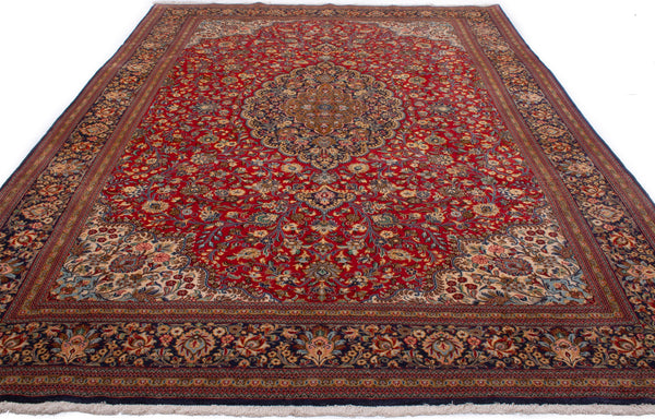 Hand-Knotted Persian Qom Kork Wool & Silk Rug - Ref: 3398 - 329 x 228cm ...