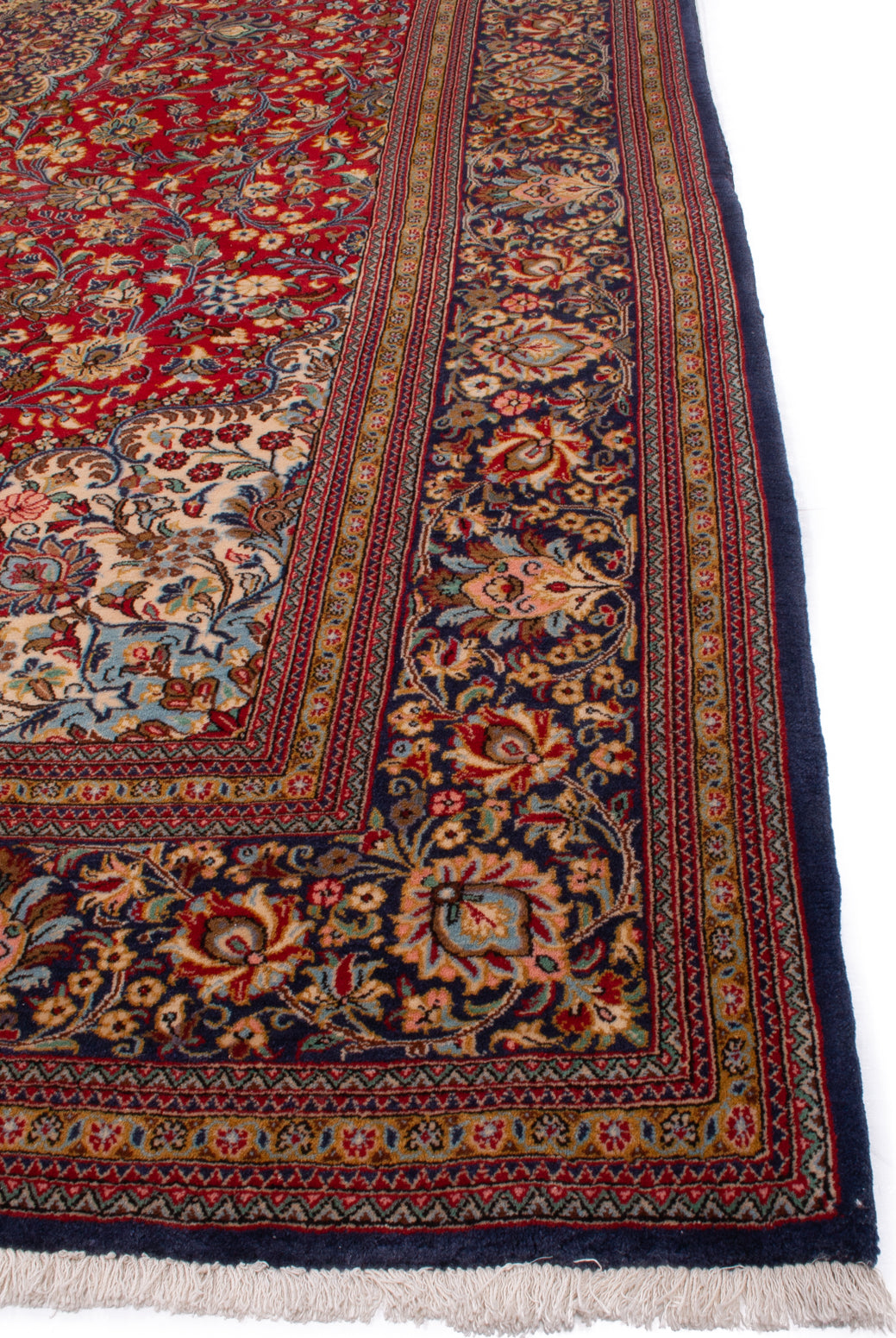 Hand-Knotted Persian Qom Kork Wool & Silk Rug - Ref: 3398 - 329 x 228cm ...