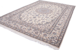 Hand-Knotted Persian Nain Rug - Ref: 3385 - 349 x 246cm – Little-Persia