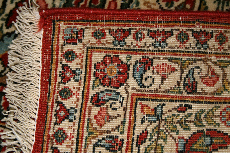 Hand-Knotted Antique Persian Qom Rug - Ref: 1230 - 328 x 222cm – Little ...