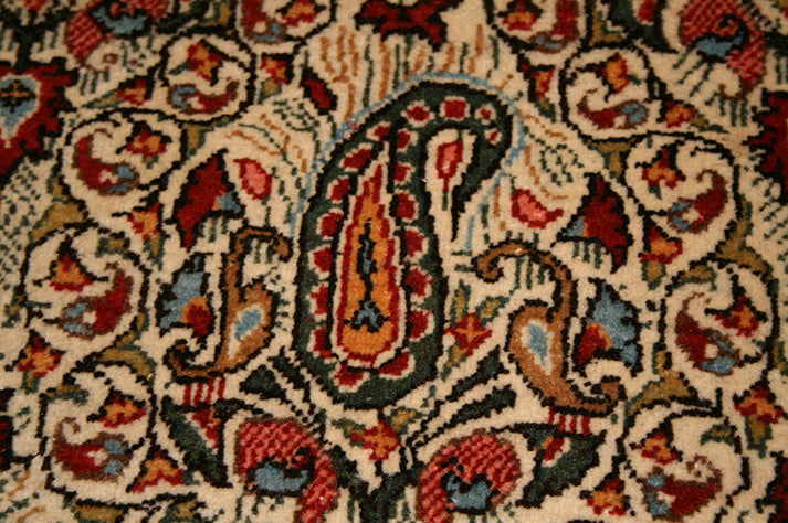 Hand-Knotted Antique Persian Qom Rug - Ref: 1230 - 328 x 222cm – Little ...