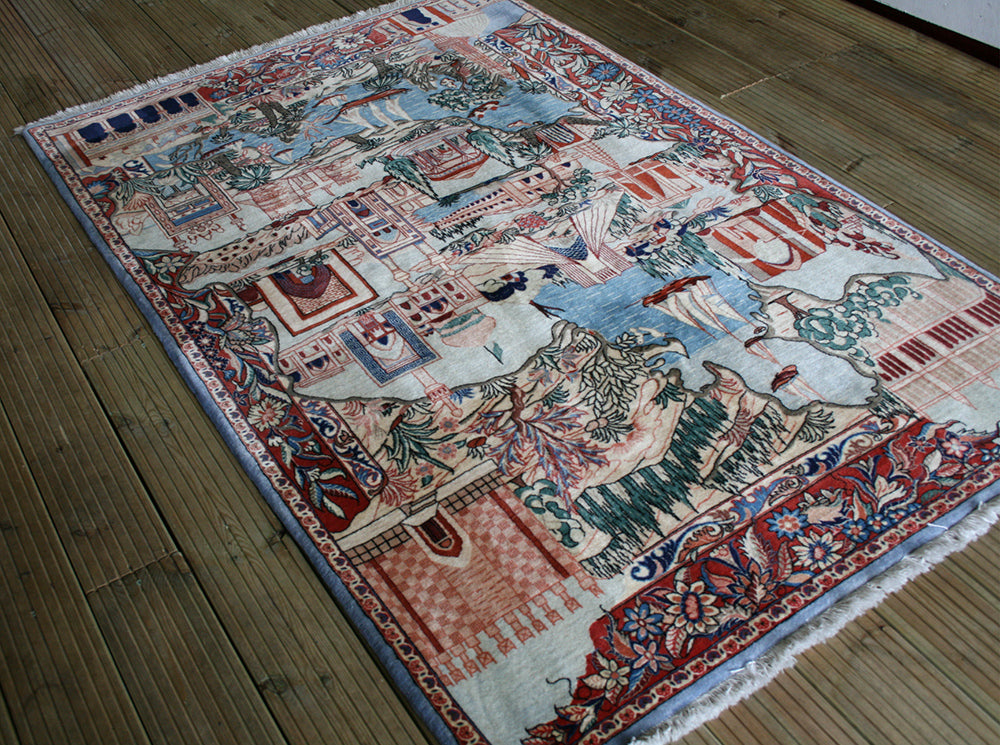 Hand-Knotted Persian Kashmar Rug - Ref: 11576 - 200 x 130cm – Little-Persia