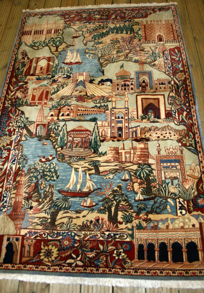 Hand-Knotted Persian Kashmar Rug - Ref: 11576 - 200 x 130cm – Little-Persia