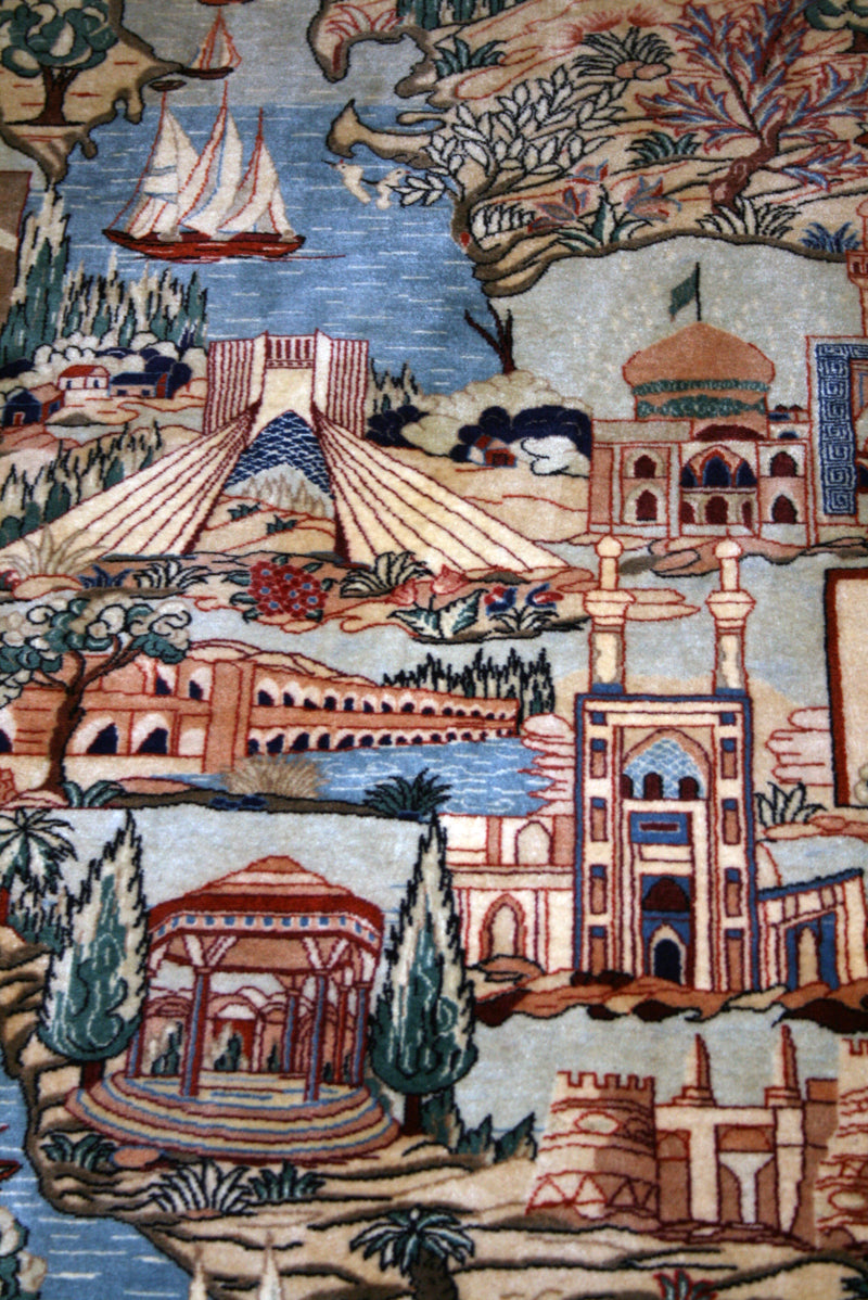 Hand-Knotted Persian Kashmar Rug - Ref: 11576 - 200 x 130cm – Little-Persia