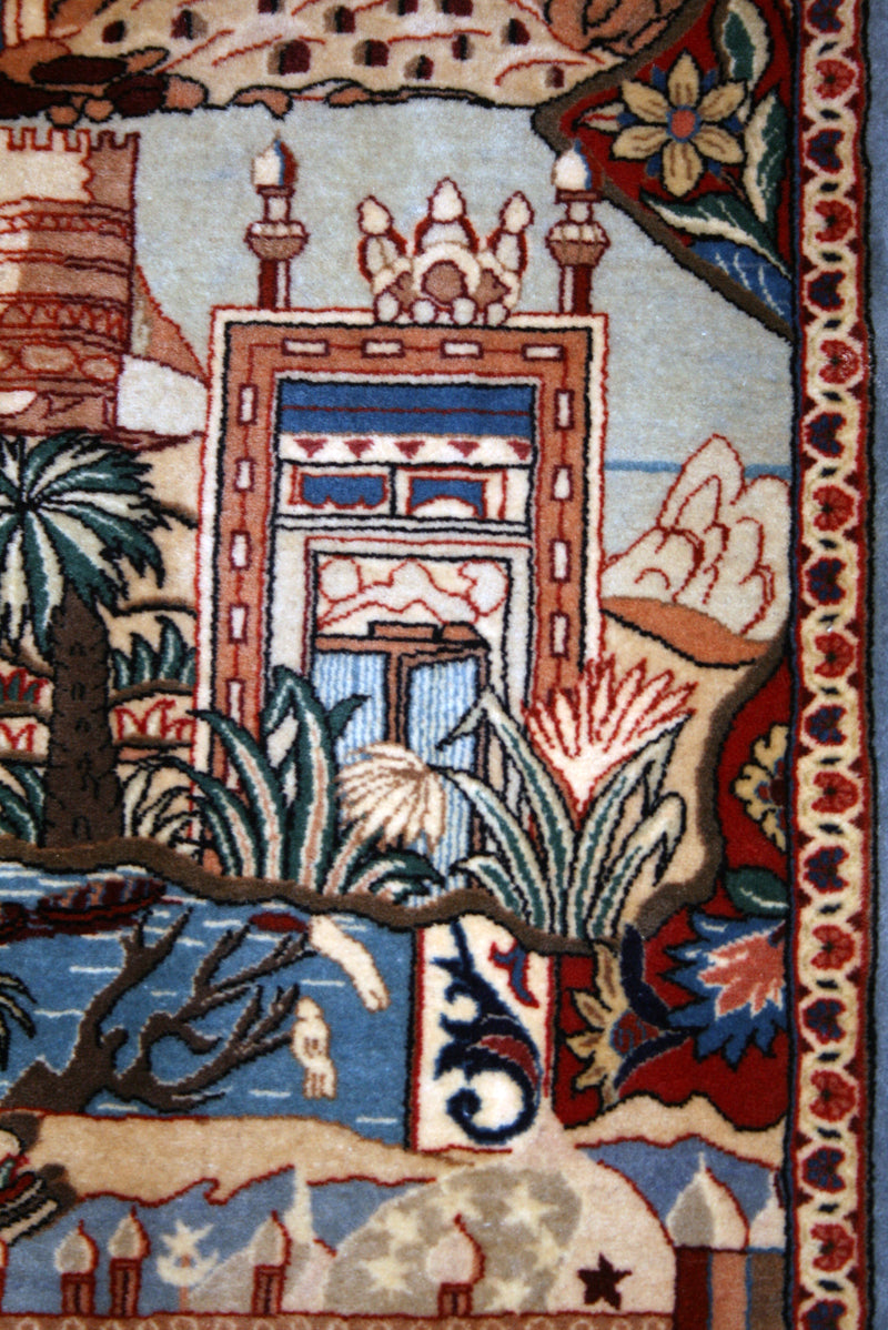 Hand-Knotted Persian Kashmar Rug - Ref: 11576 - 200 x 130cm – Little-Persia