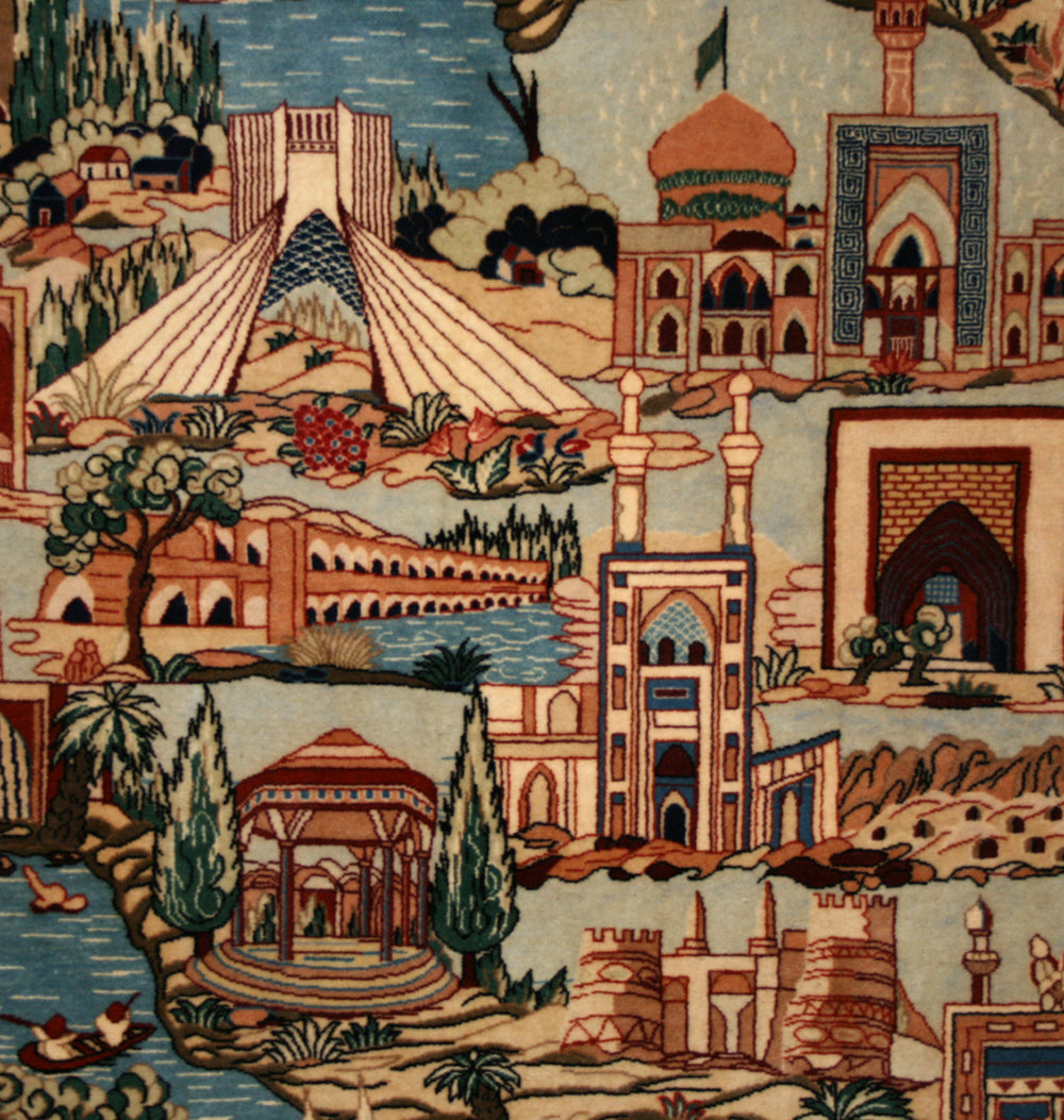 Hand-Knotted Persian Kashmar Rug - Ref: 11576 - 200 x 130cm – Little-Persia