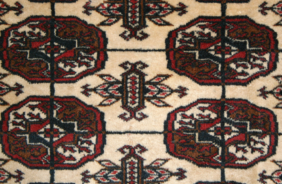 Hand-Knotted Afghan Turkmen Rug - Ref: 1862 - 285 x 187cm – Little-Persia