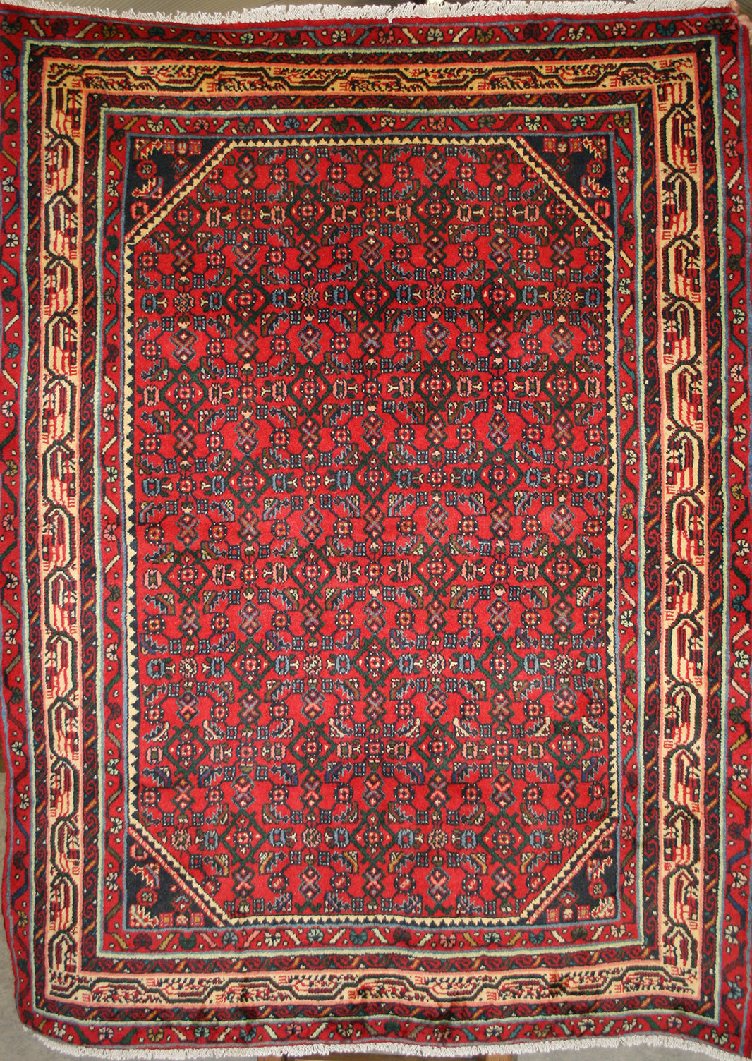 Hand-Knotted Persian Hamadan Rug - Ref: 1888 - 193 x 140cm – Little-Persia