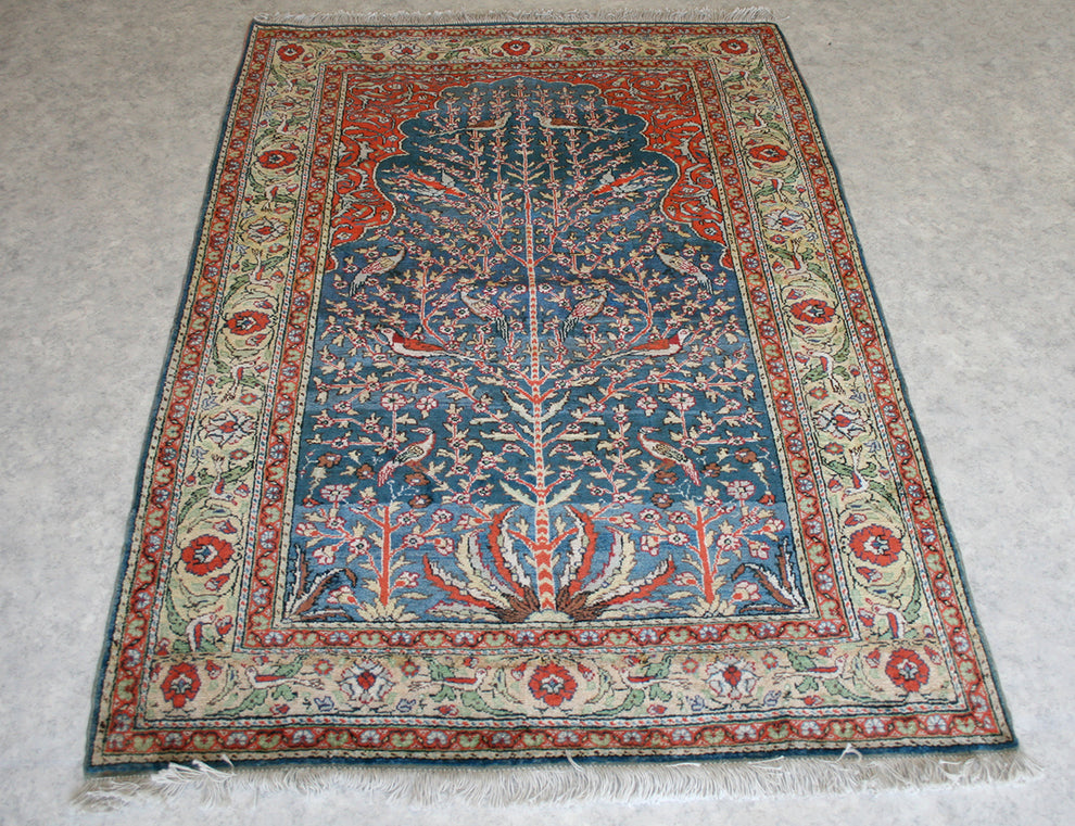 Hand-Knotted Turkish Kayseri Rug - Ref: 1942 - 175 x 115cm – Little-Persia