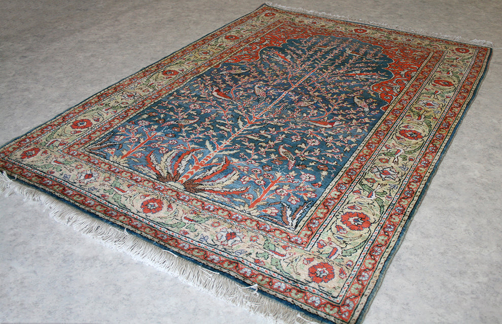 Hand-Knotted Turkish Kayseri Rug - Ref: 1942 - 175 x 115cm – Little-Persia