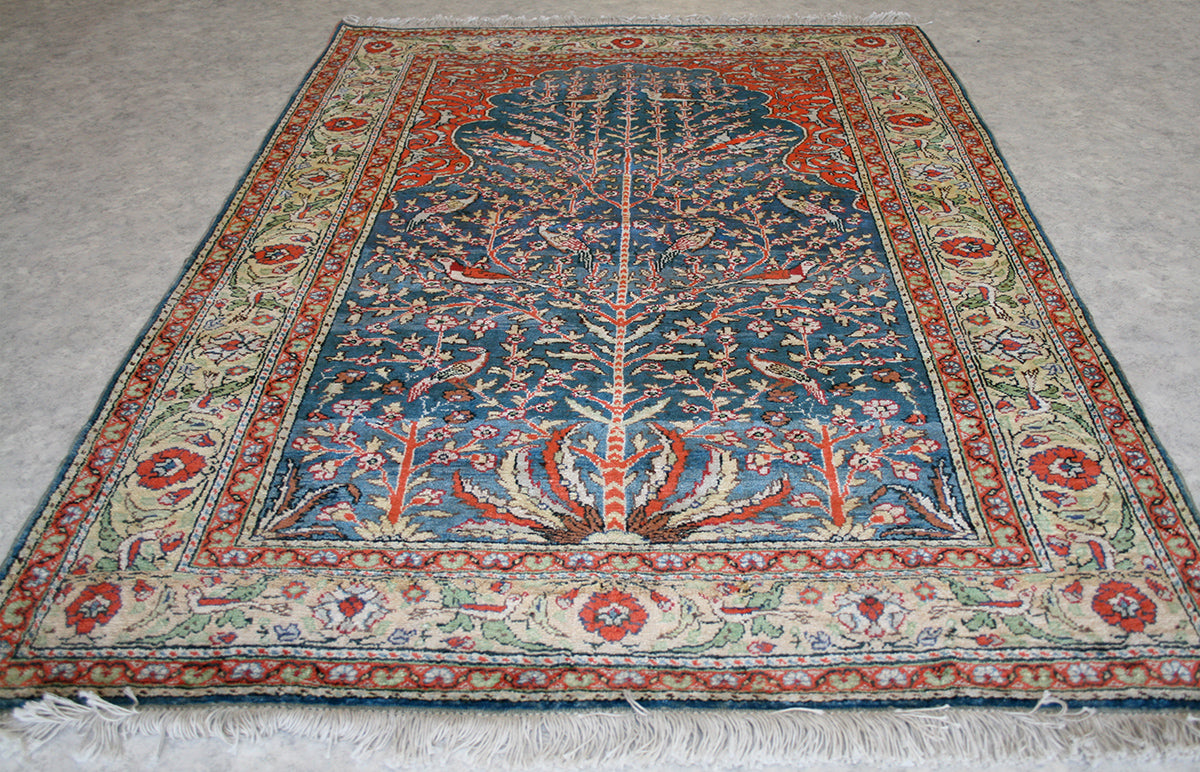 Hand-Knotted Turkish Kayseri Rug - Ref: 1942 - 175 x 115cm – Little-Persia