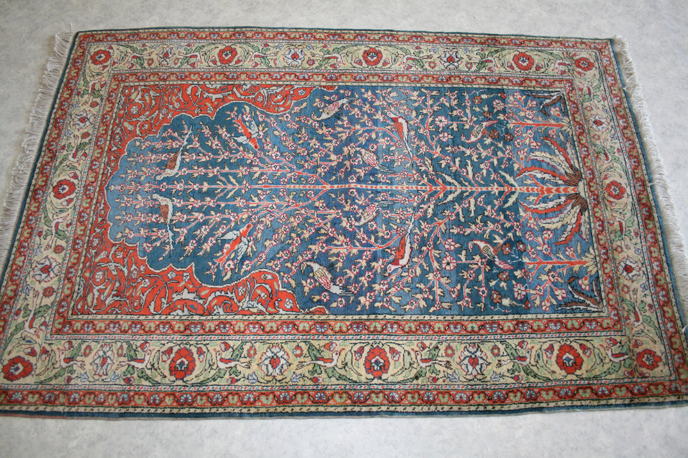 Hand-Knotted Turkish Kayseri Rug - Ref: 1942 - 175 x 115cm – Little-Persia