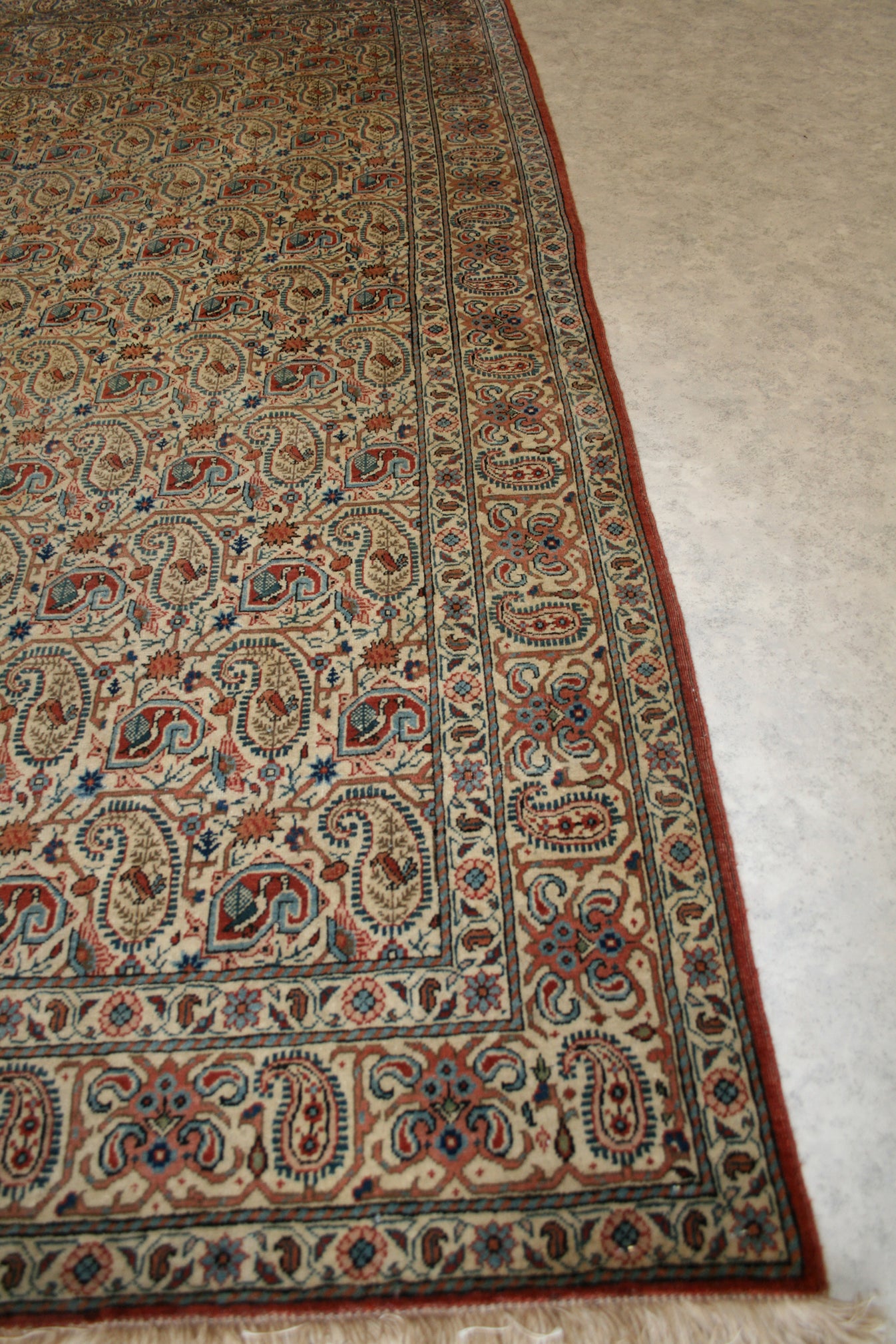 Hand-Knotted Semi-Antique Persian Qom Rug - Ref: 2034 - 207 x 140cm ...