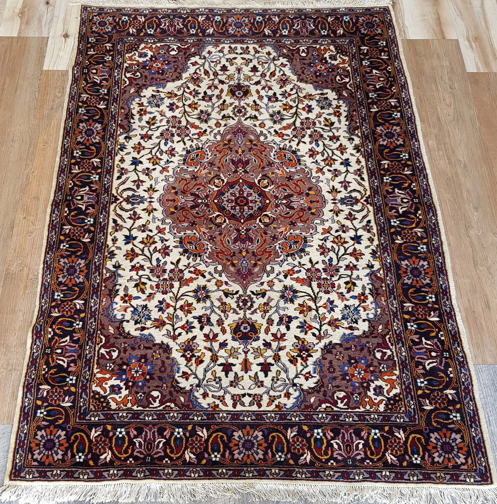 Hand-Knotted Indian Kashmir Rug - Ref: 2574 - 183 x 124cm – Little-Persia