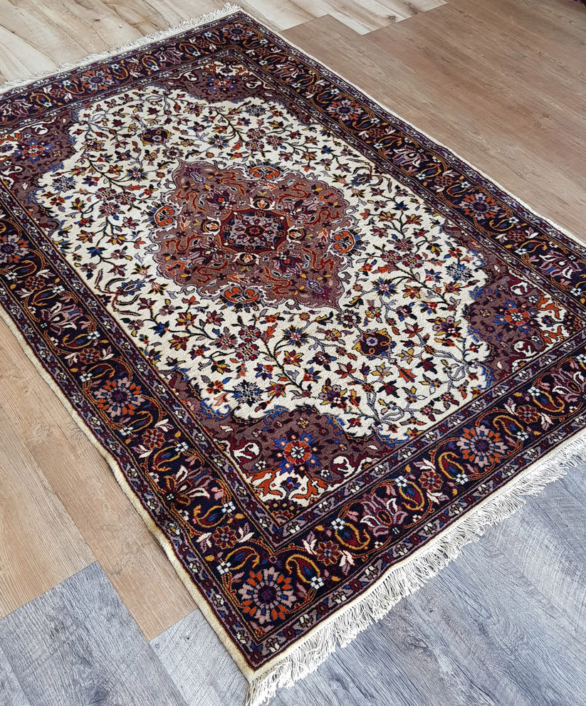 Hand-Knotted Indian Kashmir Rug - Ref: 2574 - 183 x 124cm – Little-Persia