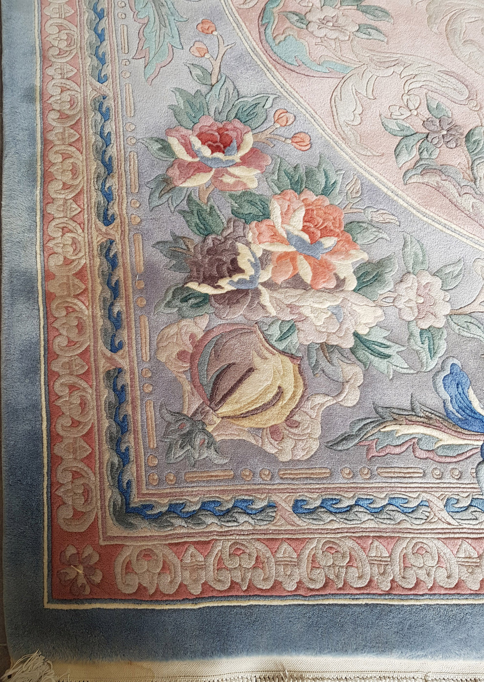 Hand-Knotted Chinese Aubusson Rug - Ref: 2648 - 373 x 277cm – Little-Persia