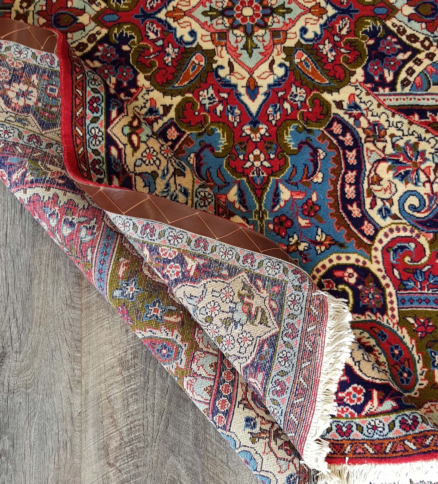 Hand-Knotted Persian Yazd Rug - Ref: 2660 - 242 x 152cm – Little-Persia