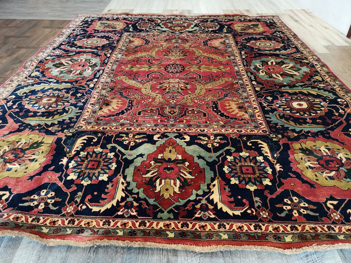 Hand-Knotted Indian SultanAbad Rug - Ref: 2700 - 304 x 247cm – Little ...
