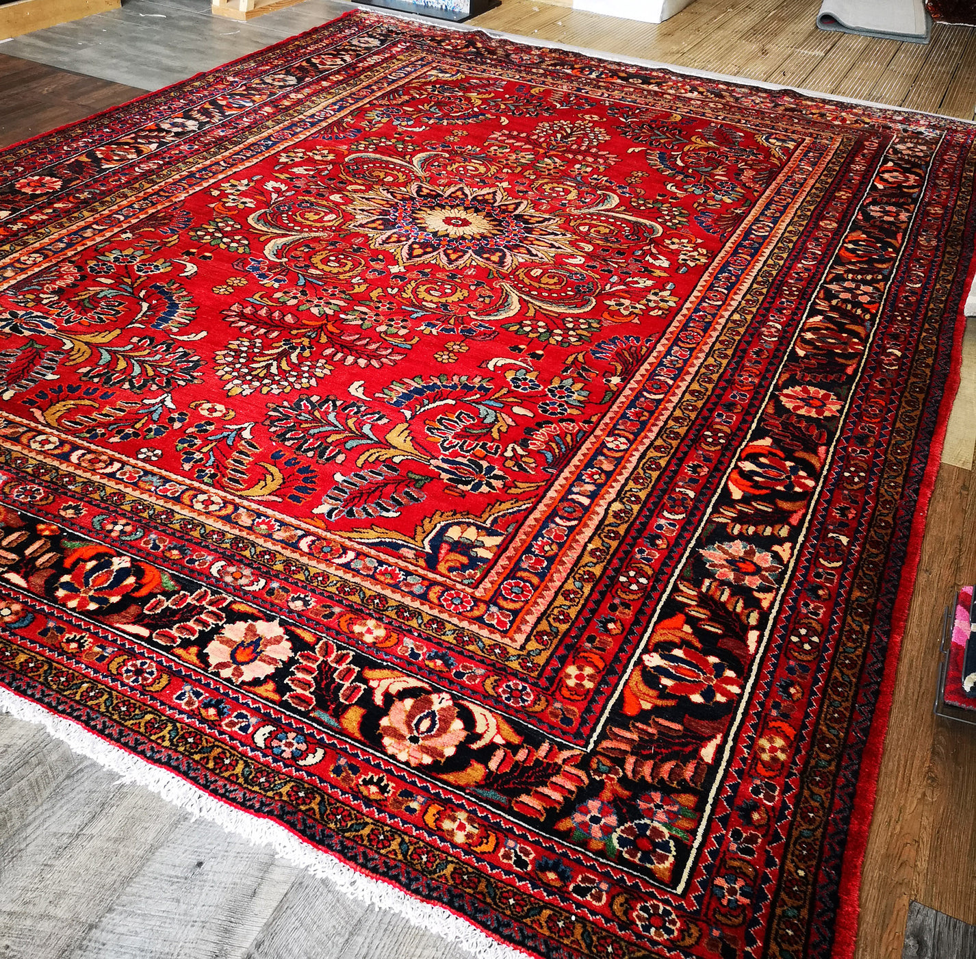 Hand-Knotted Semi-Antique Persian Lilian Rug - Ref: 2780 - 400 x 305cm ...