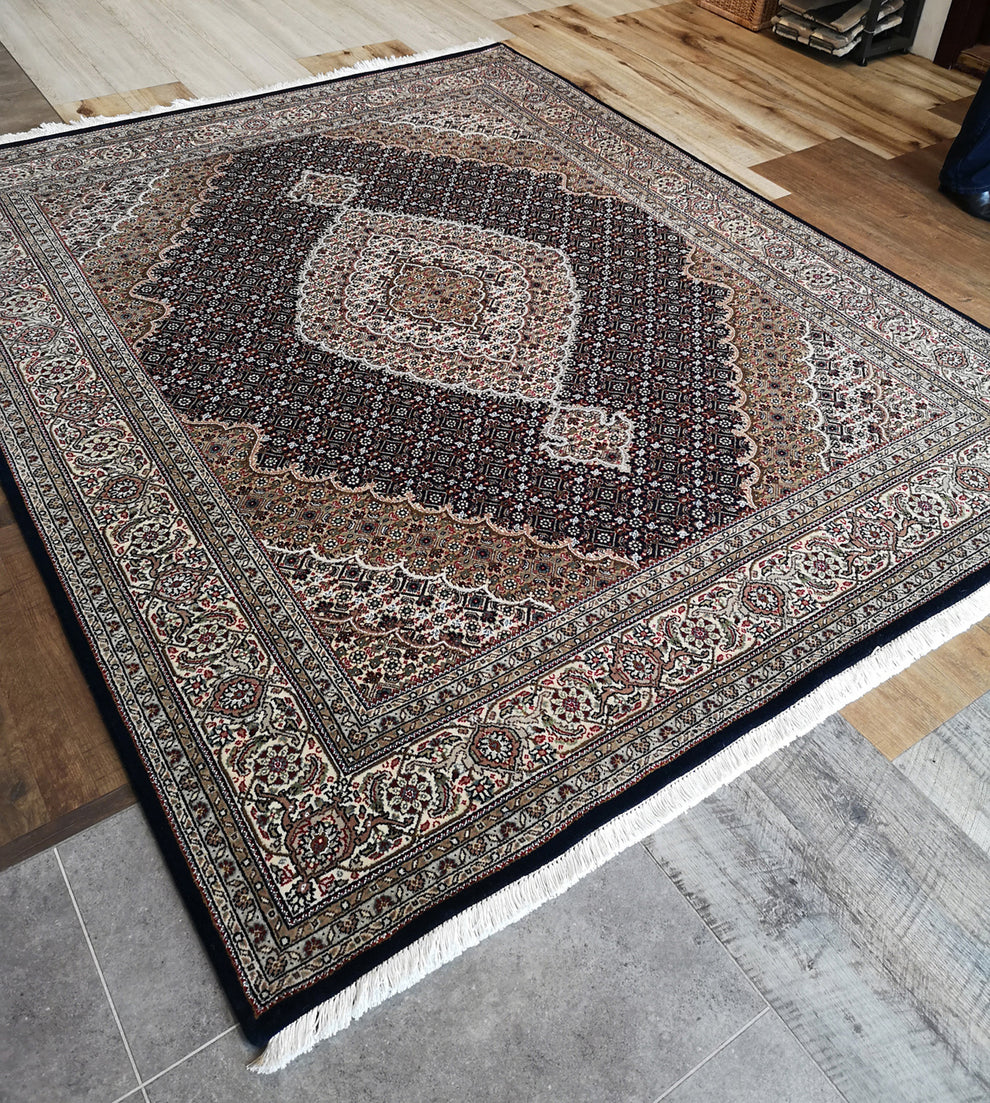 Hand-Knotted Indian Tabriz Rug - Ref: 2822 - 244 x 201cm – Little-Persia