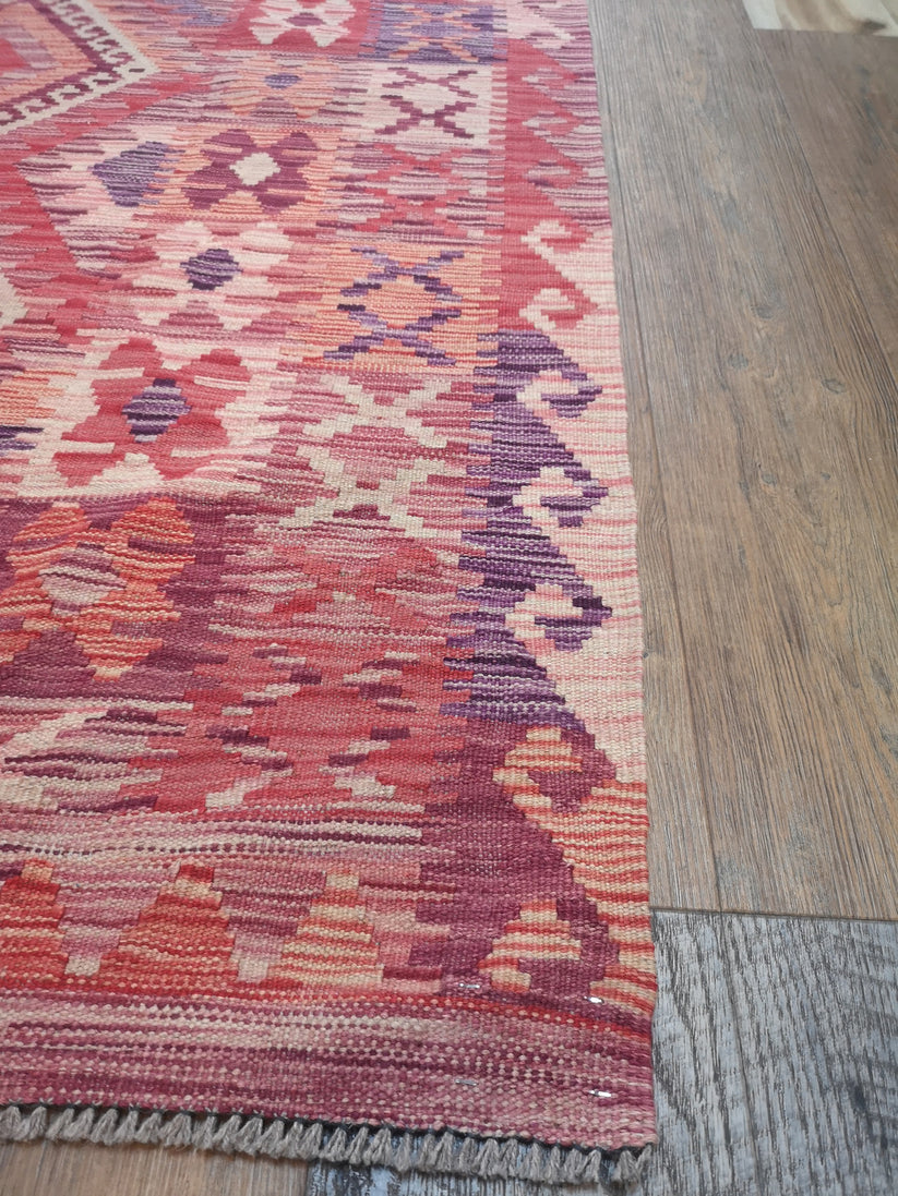 Afghan Kilim Rug - Ref: 2884 - 243 x 186cm – Little-Persia