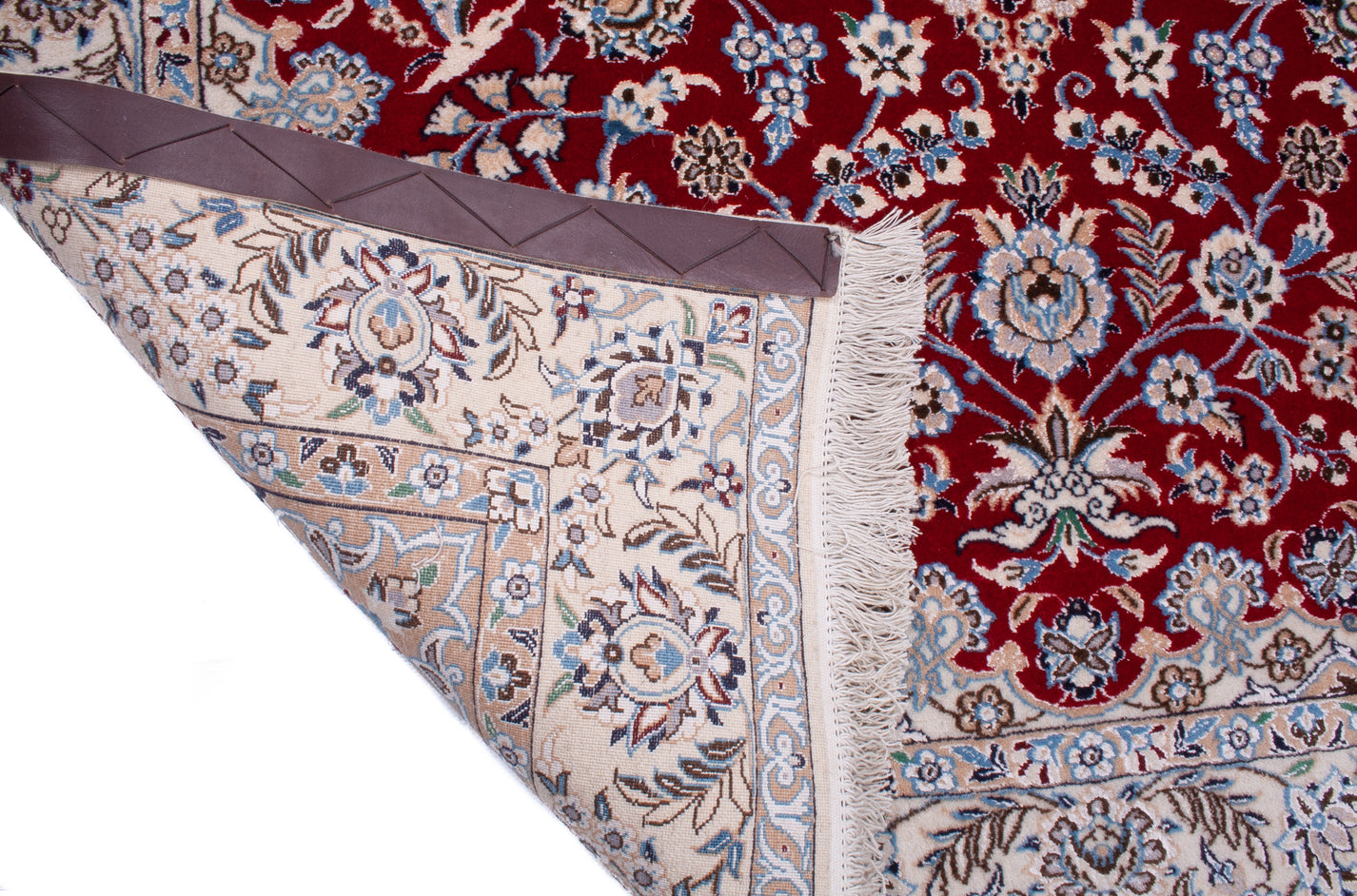 Hand-Knotted Persian Nain Rug - Ref: 3070 - 176 x 110cm – Little-Persia