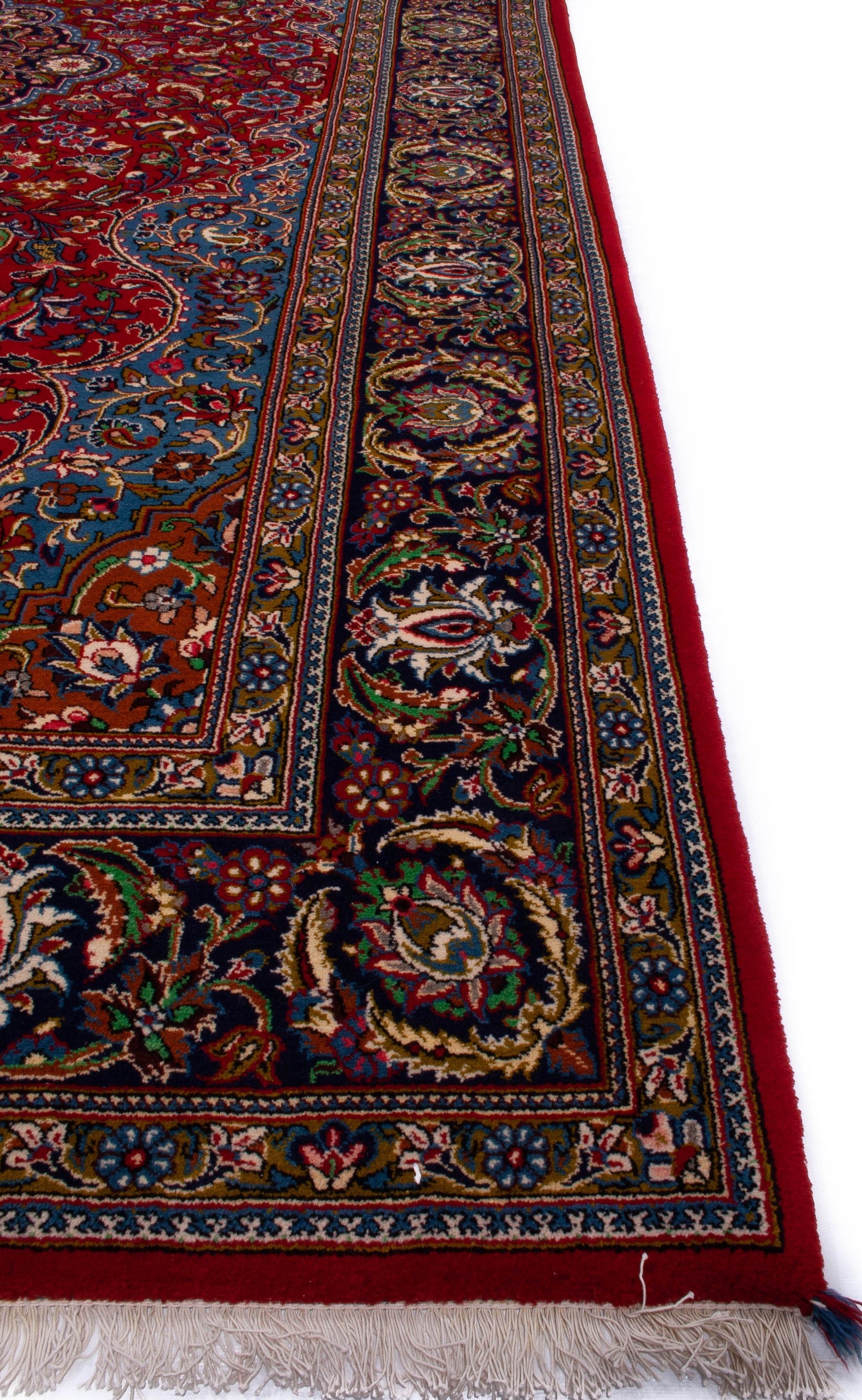 Hand-Knotted Semi-Antique Persian Qom Rug - Ref: 3144 - 370 x 243cm ...