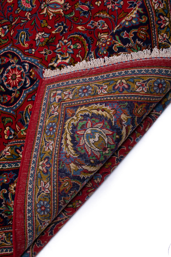 Hand-Knotted Semi-Antique Persian Qom Rug - Ref: 3144 - 370 x 243cm ...