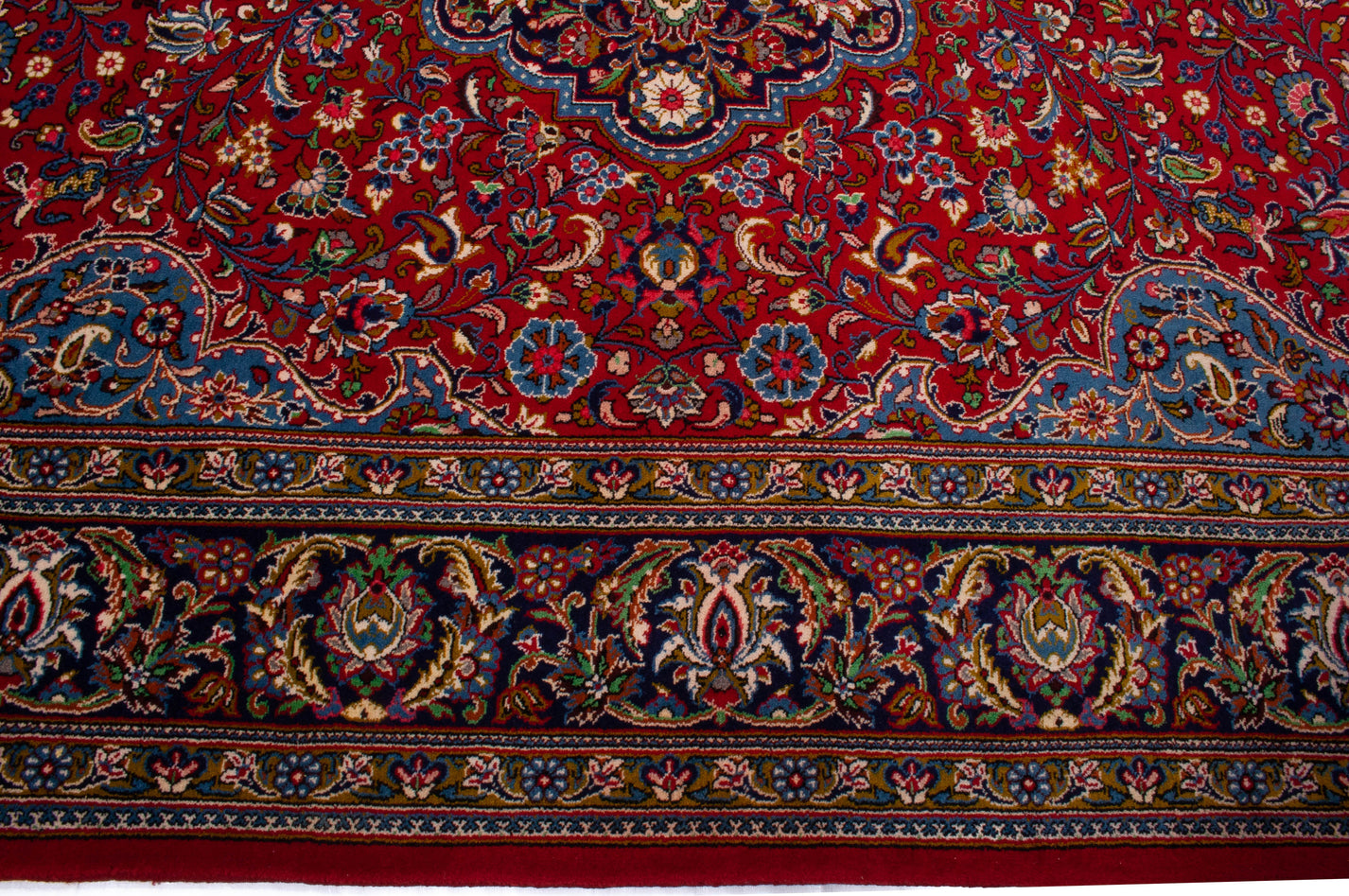 Hand-Knotted Semi-Antique Persian Qom Rug - Ref: 3144 - 370 x 243cm ...