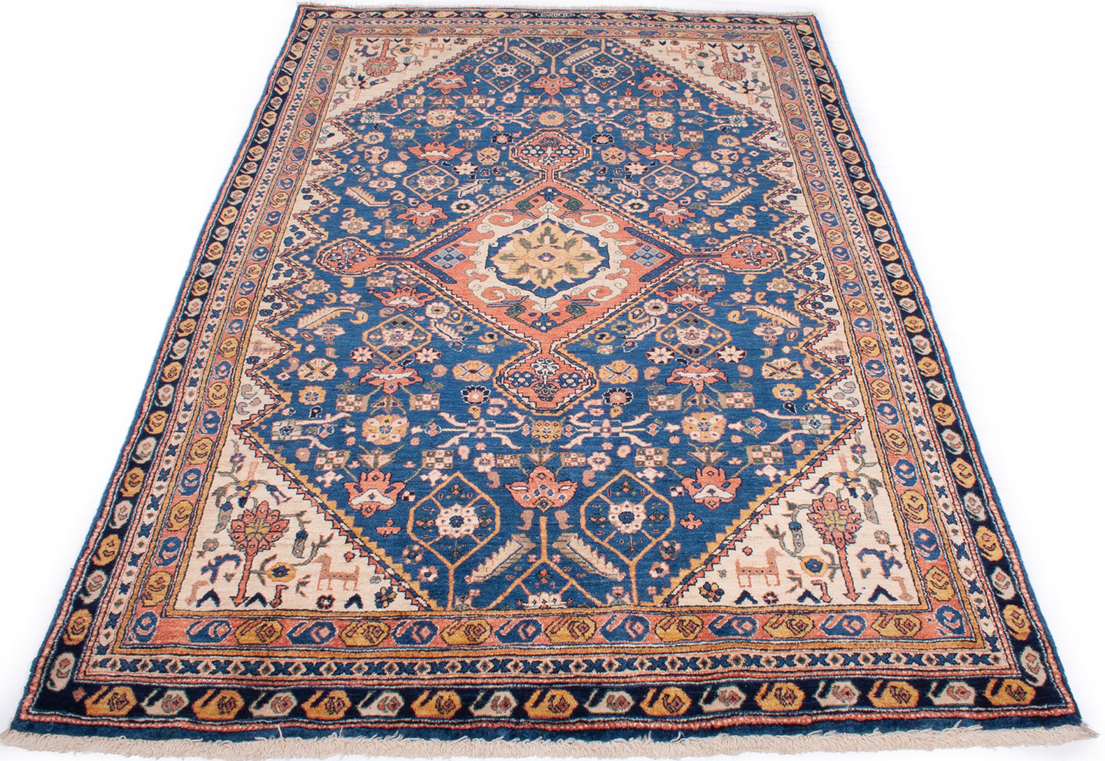 Hand-Knotted Persian Kashkuli Rug - Ref: 3145 - 245 x 160cm – Little-Persia