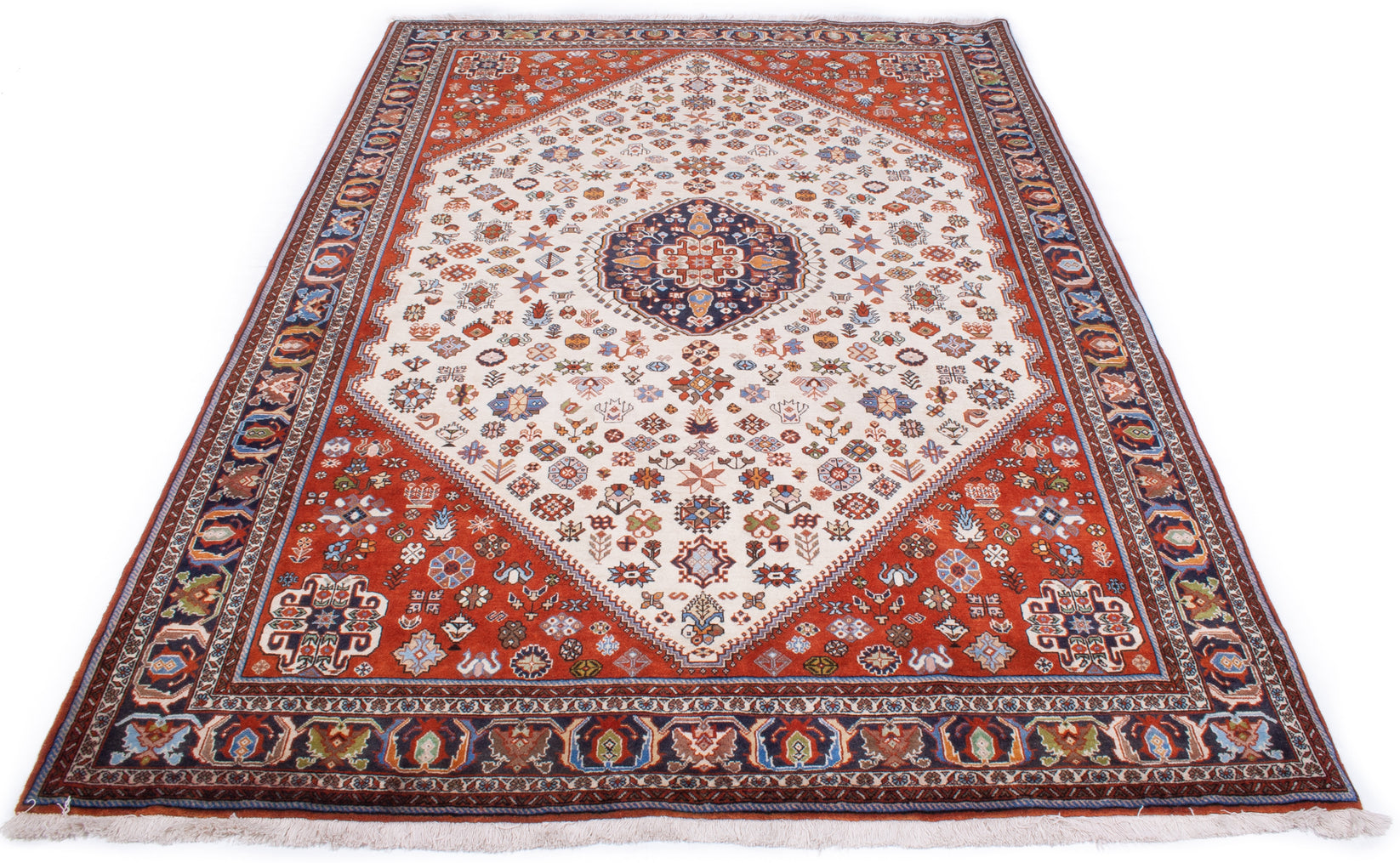 Hand-Knotted Persian Abadeh Rug - Ref: 3147 - 257 x 180cm – Little-Persia
