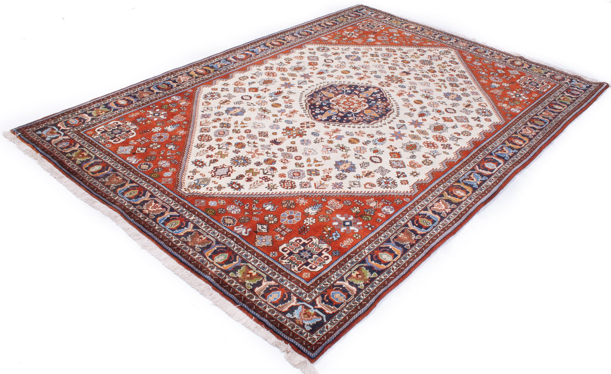 Hand-Knotted Persian Abadeh Rug - Ref: 3147 - 257 x 180cm – Little-Persia