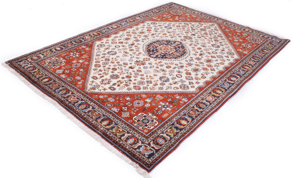 Hand-Knotted Persian Abadeh Rug - Ref: 3147 - 257 x 180cm – Little-Persia