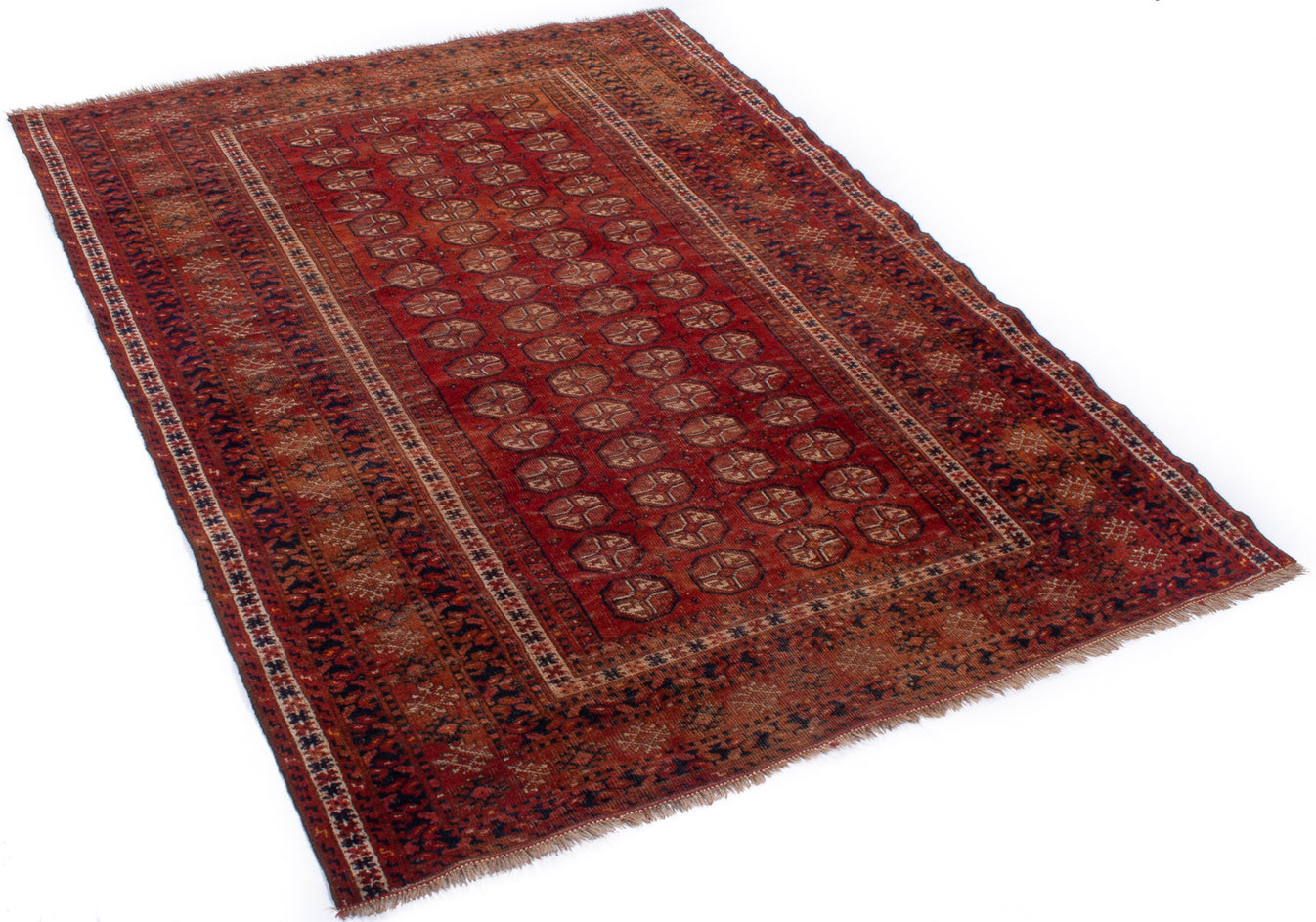 Hand-Knotted Antique Afghan Ersari Rug - Ref: 3222 - 180 x 133cm ...