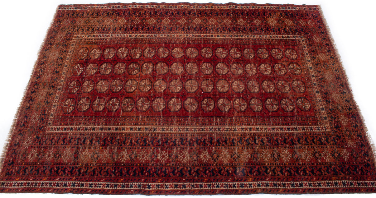 Hand-Knotted Antique Afghan Ersari Rug - Ref: 3222 - 180 x 133cm ...