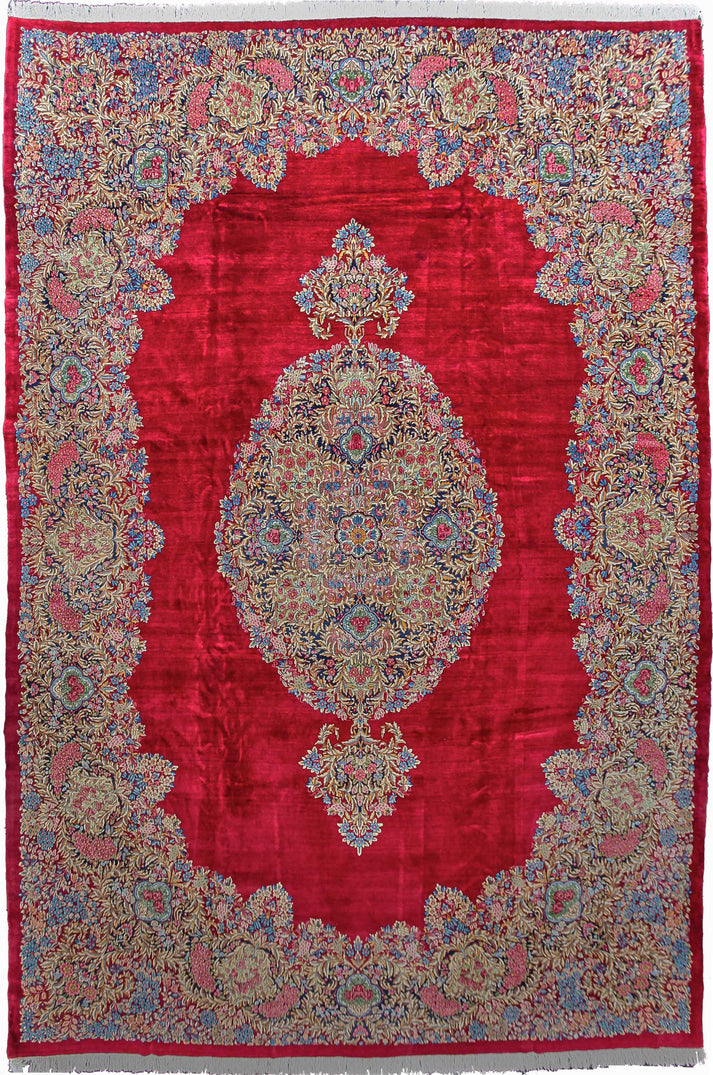 Hand-Knotted Persian Kerman Rug - Ref: 3229 - 508 x 340cm – Little-Persia