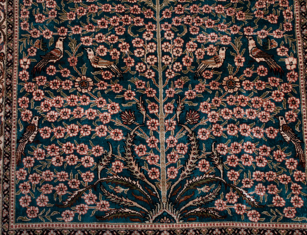 Hand-Knotted Turkish Hereke Silk Rug - Ref: 3266 - 120 x 78cm – Little ...