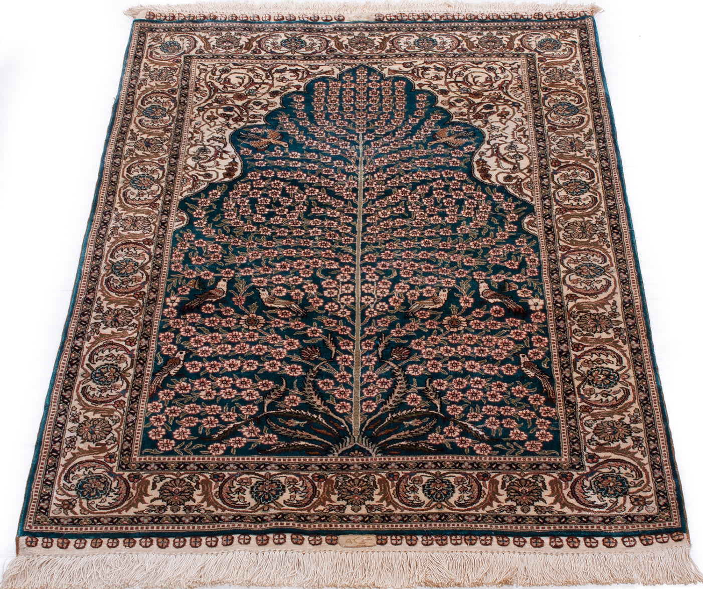 Hand-Knotted Turkish Hereke Silk Rug - Ref: 3266 - 120 x 78cm – Little ...