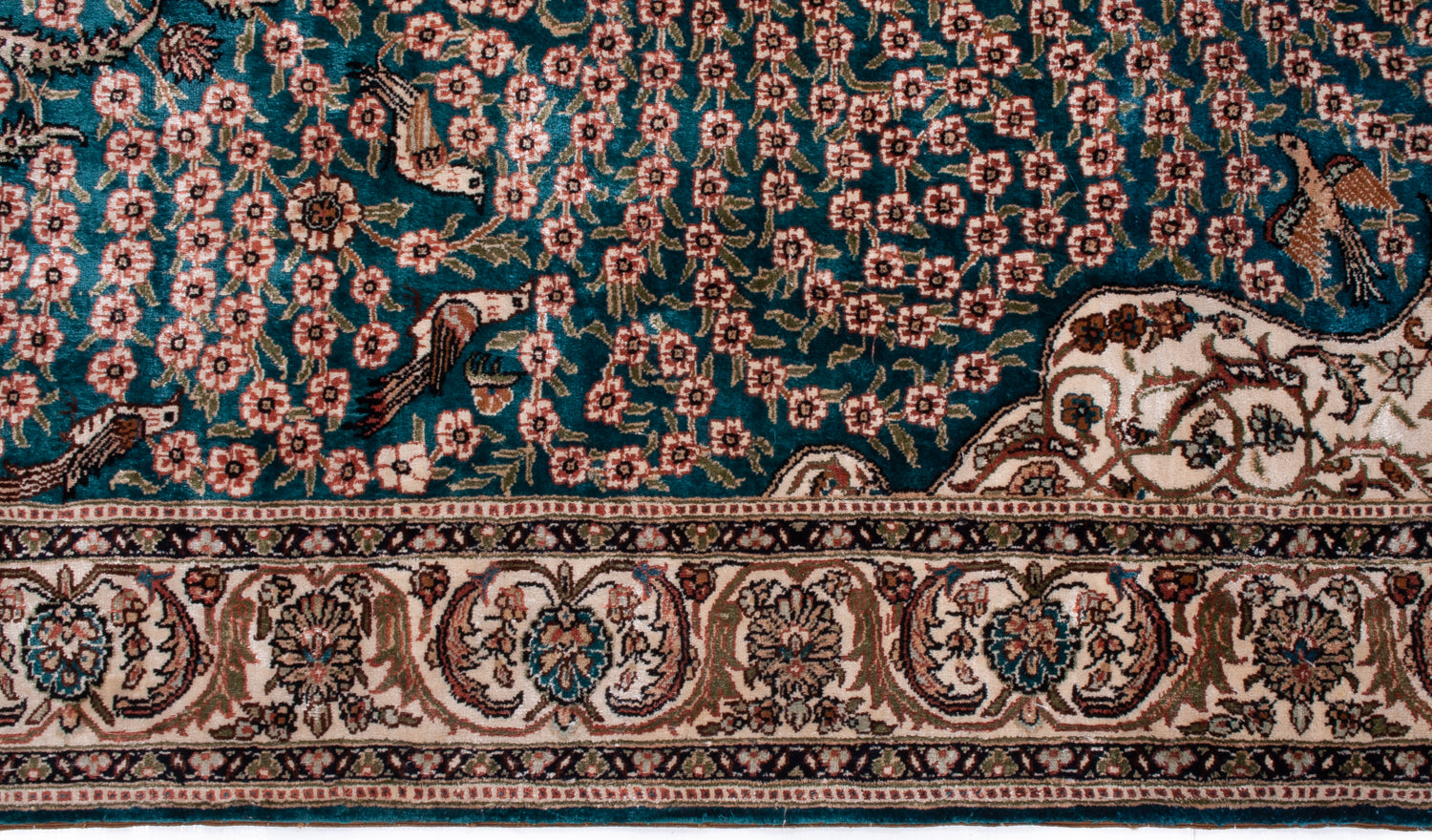 Hand-Knotted Turkish Hereke Silk Rug - Ref: 3266 - 120 x 78cm – Little ...