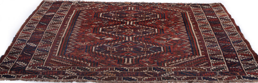 Hand-Knotted Antique Persian Shiraz Square Rug - Ref: 3271 - 175 x ...