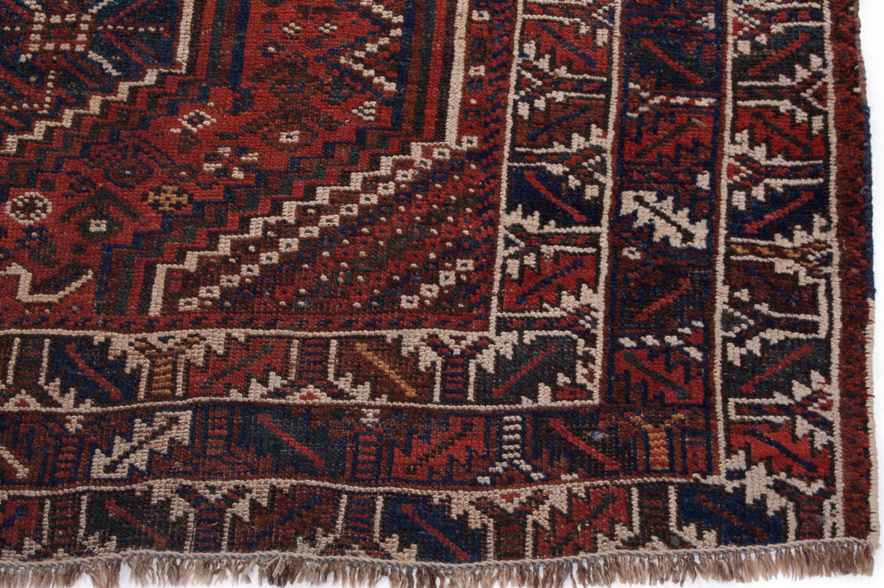 Hand-Knotted Antique Persian Shiraz Square Rug - Ref: 3271 - 175 x ...