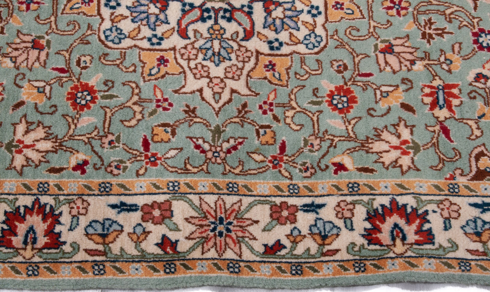 Hand-Knotted Persian Qom Rug - Ref: 3312 - 155 x 100cm – Little-Persia