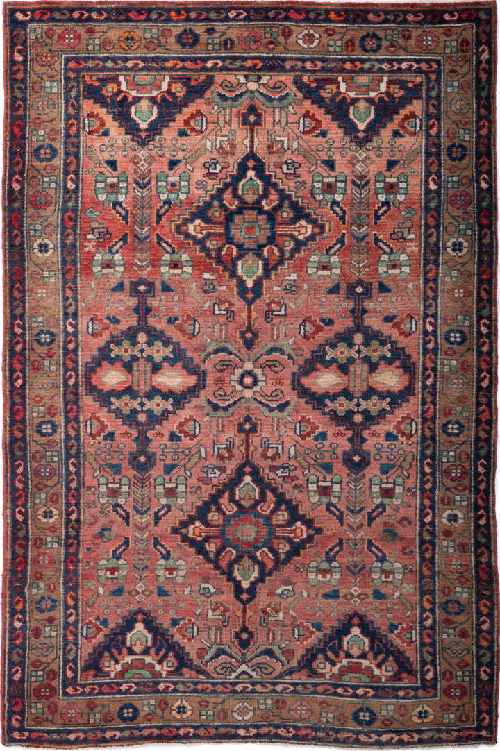 Hand-Knotted Persian Hamadan Rug - Ref: 1888 - 193 x 140cm – Little-Persia