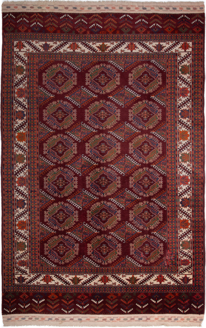 Hand-Knotted Persian Turkmen Rug - Ref: 3309 - 150 x 100cm – Little-Persia